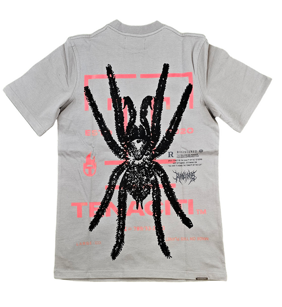 TENACITI -Staple 2 tee (Nu Spider) - GREY – Krispy Addicts Clothing ...